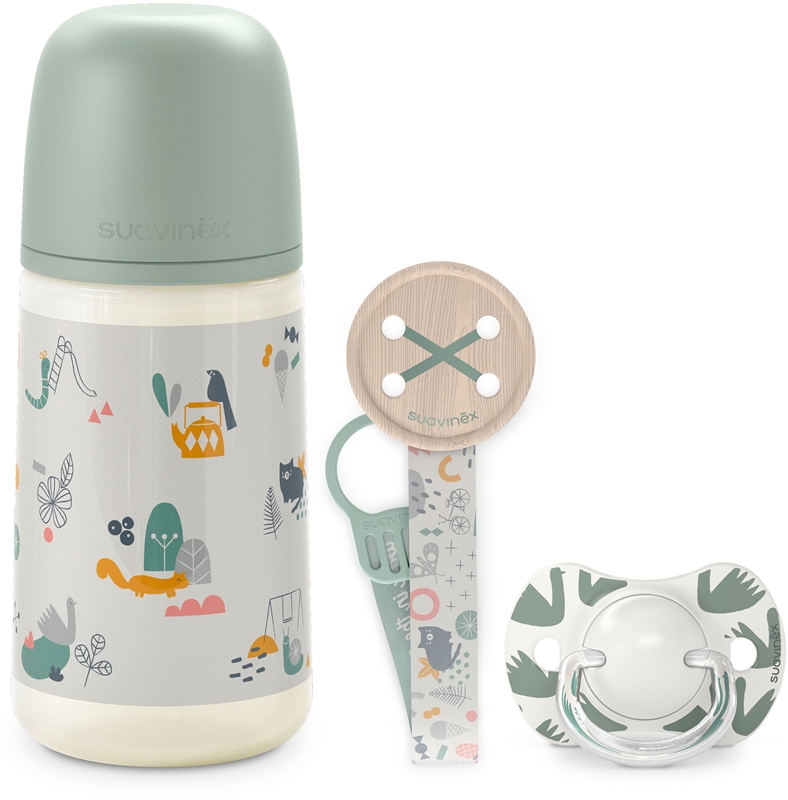 Suavinex Walk Gift Set Green Gift Set for children from birth 0-6 m ...