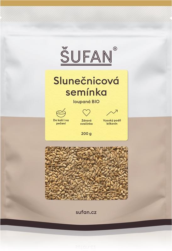 Šufan Slunečnicová semínka BIO semínka loupaná | notino.cz