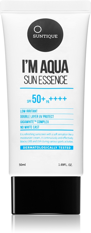 SUNTIQUE I'M AQUA Sun Essence Gel moisturising protective gel SPF 50 ...