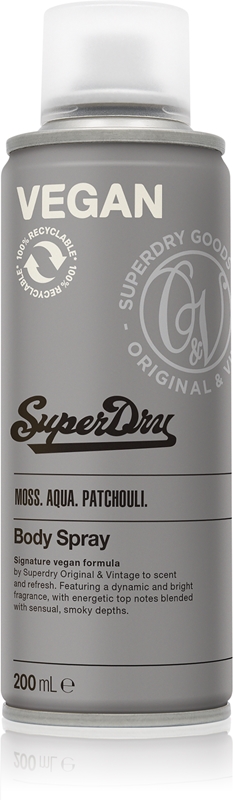 Superdry Moss. Aqua. Patchouli. body spray | notino.co.uk