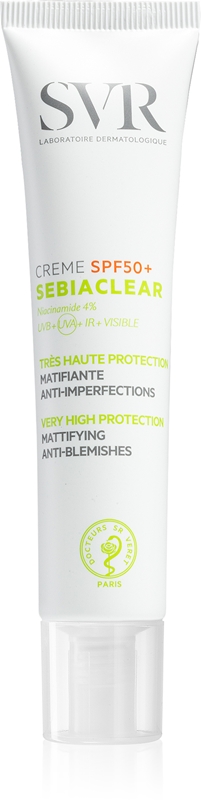 SVR Sebiaclear crème matifiante protectrice visage SPF 50+ | notino.fr