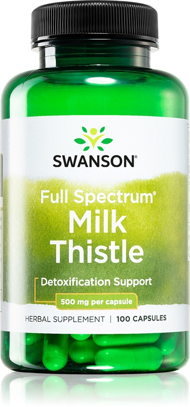 Swanson Full Spectrum Milk Thistle výživový doplnok na podporu funkcie ...