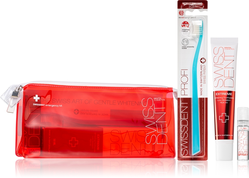 Swissdent Emergency Kit Red coffret cadeau (dents, langue et gencives ...