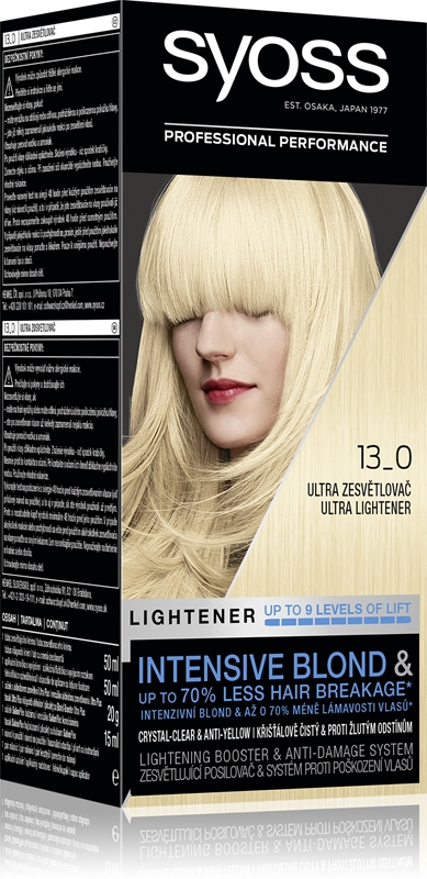 Syoss Intensive Blond décolorant pour éclaircir les cheveux | notino.fr