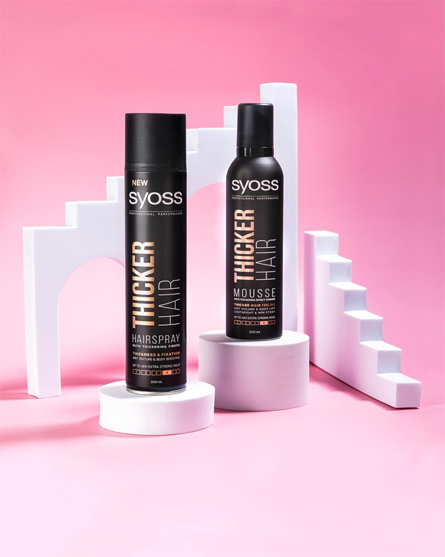 Syoss Thicker Hair hairspray with extra strong hold | notino.co.uk