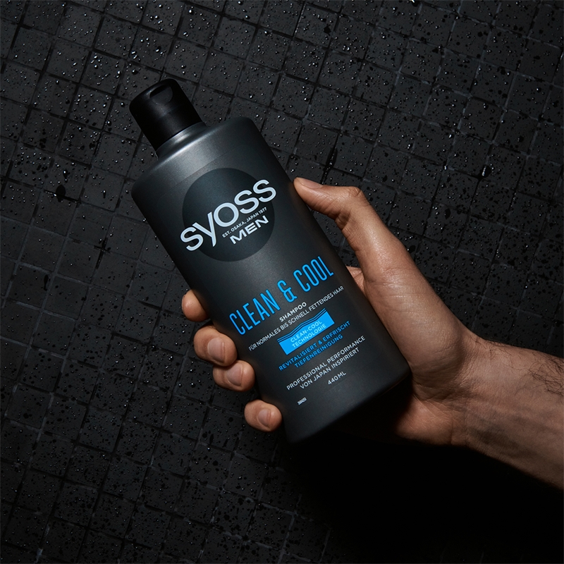 Syoss Men Clean & Cool Šampūns normāliem un taukainiem matiem | notino.lv