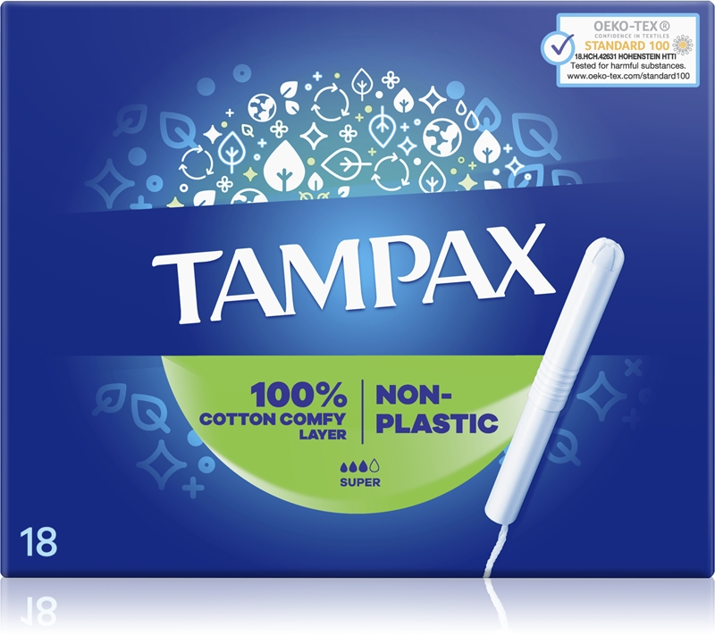 Tampax Super Tampons mit einem Applikator