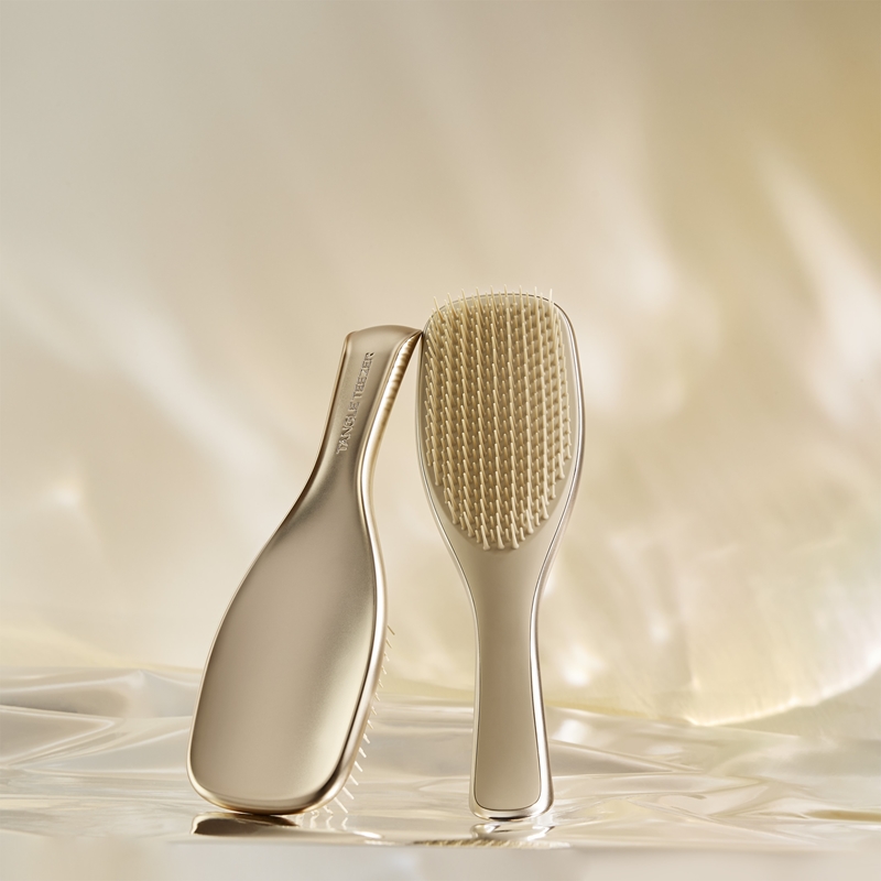 Tangle Teezer Ultimate Detangler Neo Gold flat brush for all hair types ...