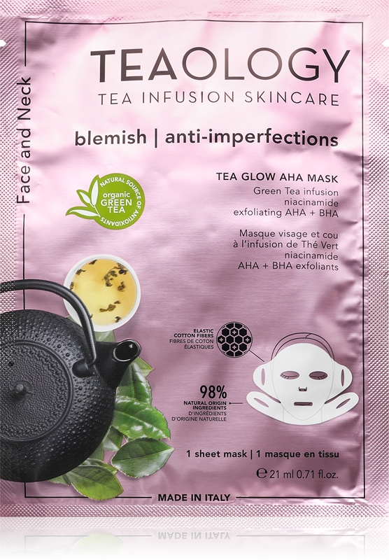 Teaology Tea Glow Blemish AHA Purifying Mask Refreshing and Purifying ...