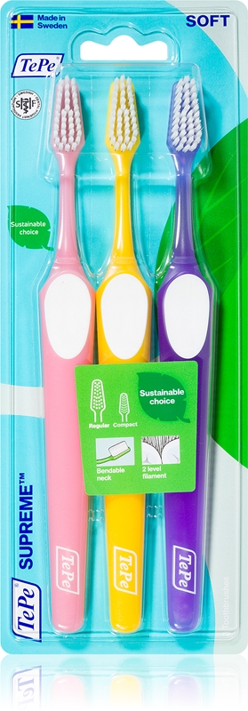 TePe Supreme 3-pack toothbrushes | notino.co.uk