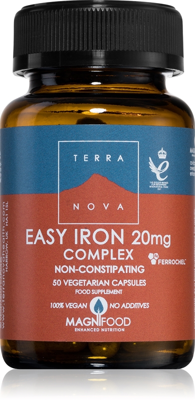 Terranova Health Easy Iron 20 mg kapsulās hematopoēzes atbalstam ...