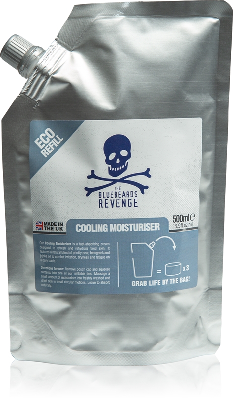 The Bluebeards Revenge Cooling Moisturizer Refill Pouch Moisturizing ...
