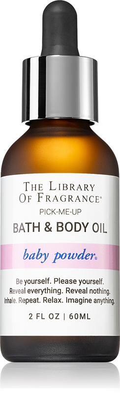 The Library of Fragrance Baby Powder body oil for the bath | notino.co.uk