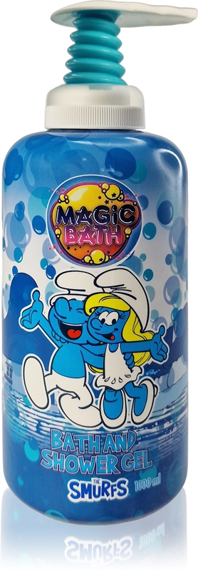 The Smurfs Magic Bath Bath & Shower Gel Dusch- und Badgel für Kinder ...