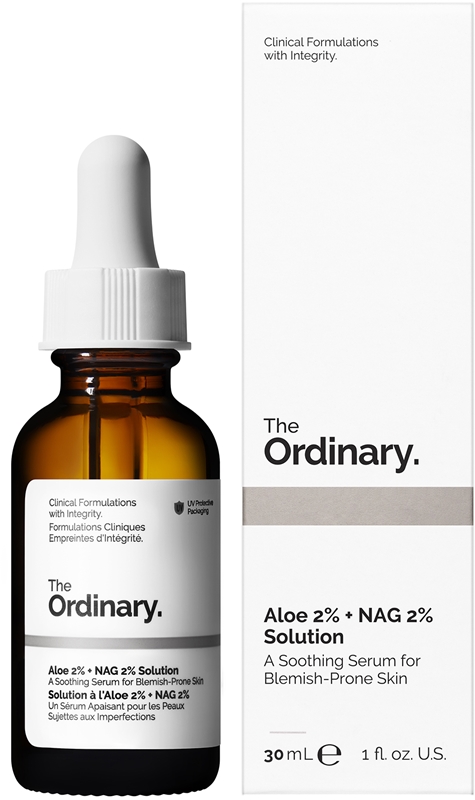 The Ordinary Aloe 2% + NAG 2% Solution zklidňující sérum proti akné | notino.cz