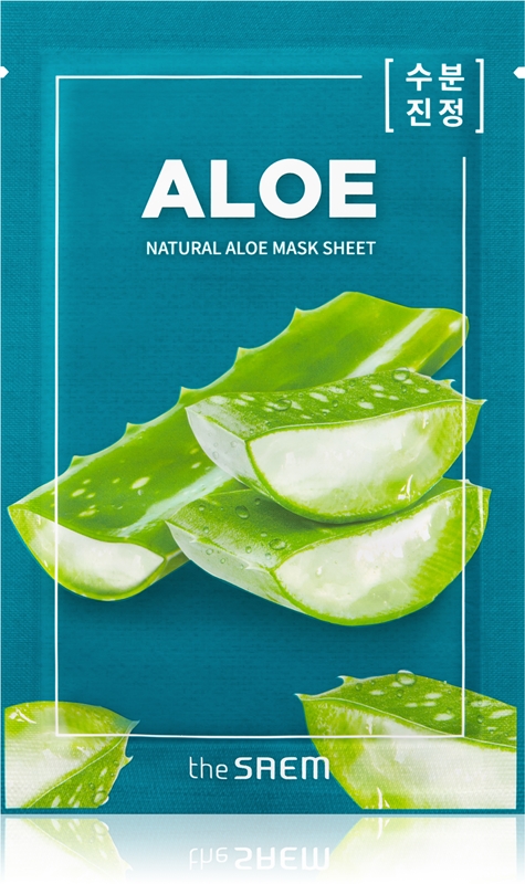 The Saem Natural Mask Sheet Aloe Máscara Em Folha Com Efeito Hidratante