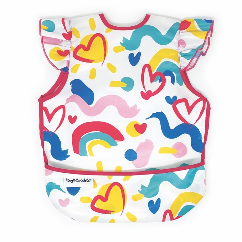 Tiny Twinkle Mess-proof Apron Bib Painted Heart șorț cu bavețică | Notino.ro