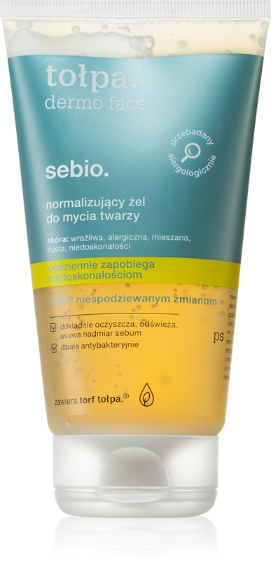 Tołpa Dermo Face Sebio gel limpiador para pieles grasas | notino.es