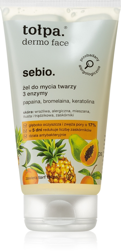 Tołpa Dermo Face Sebio gel de limpeza anticravos | notino.pt