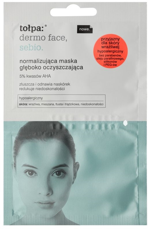 Tołpa Dermo Face Sebio normalising deep-cleansing mask for skin with ...