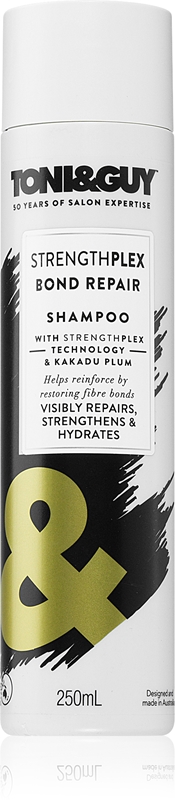 TONI&GUY STRENGTHPLEX BOND REPAIR Strengthening Shampoo for Damaged ...