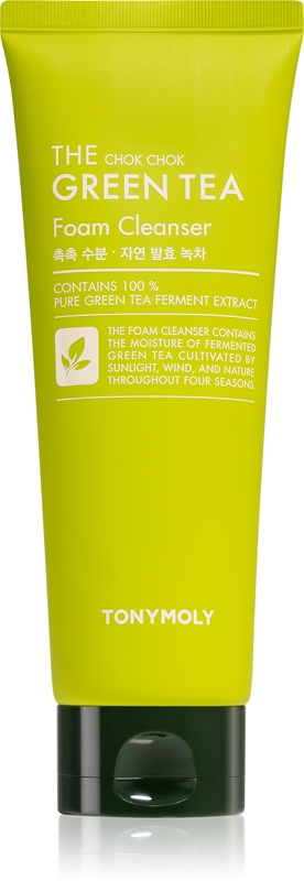 TONYMOLY The Chok Chok Green Tea drėkinamosios valomosios putos su žaliosios arbatos ekstraktu ...