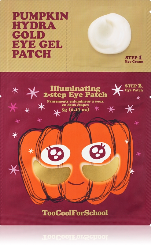 Too Cool For School Pumpkin Hydra Gold Eye Gel Patch hydrogeelinaamio ...