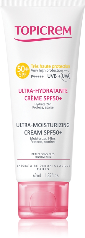 Topicrem UH FACE Ultra-Moisturizing Cream SPF 50+ protetor solar SPF 50 ...
