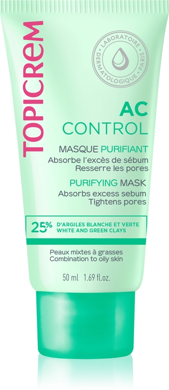 Topicrem AC Purifying Mask Deep Cleansing Mask for oily and combination ...