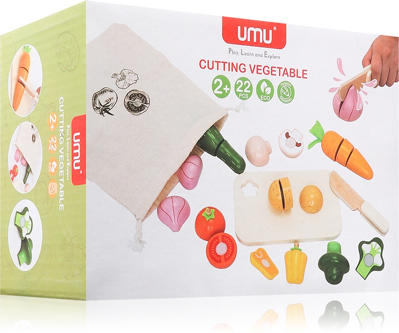 UMU Toys Cutting Vegetables atividades para brincar de madeira | notino.pt