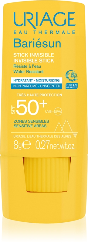 Uriage Bariésun Invisible Stick SPF 50+ stick protecteur pour zones sensibles SPF 50+ | notino.fr
