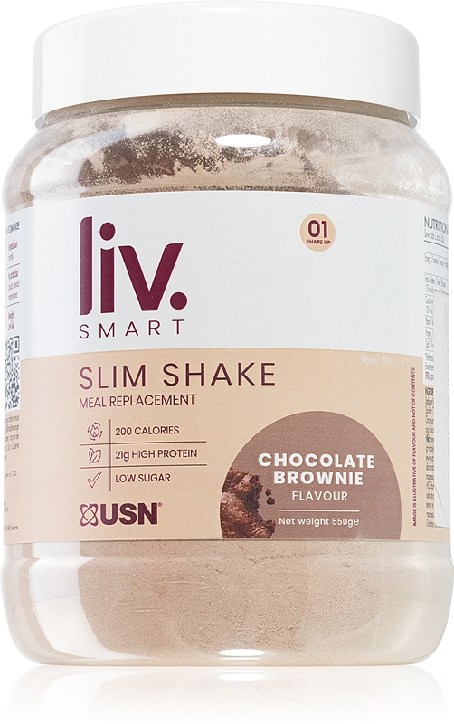 USN LivSmart Slim Shake prášek na přípravu nápoje pro podporu hubnutí ...