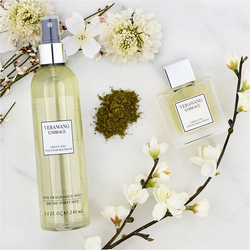 Vera Wang Green Tea & Pear Blossom scented body spray for women ...