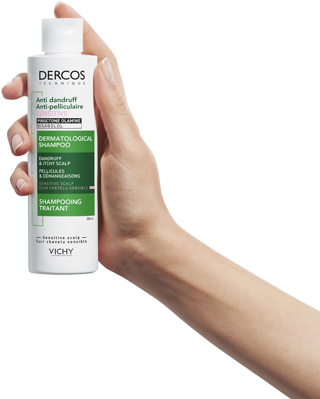 Vichy Dercos Anti-Dandruff Sensitive Shampoo Soothing Sensitive Scalp ...