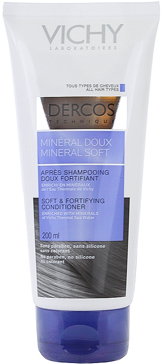 Vichy Dercos Mineral Soft Mineral Conditioner for All Hair Types ...