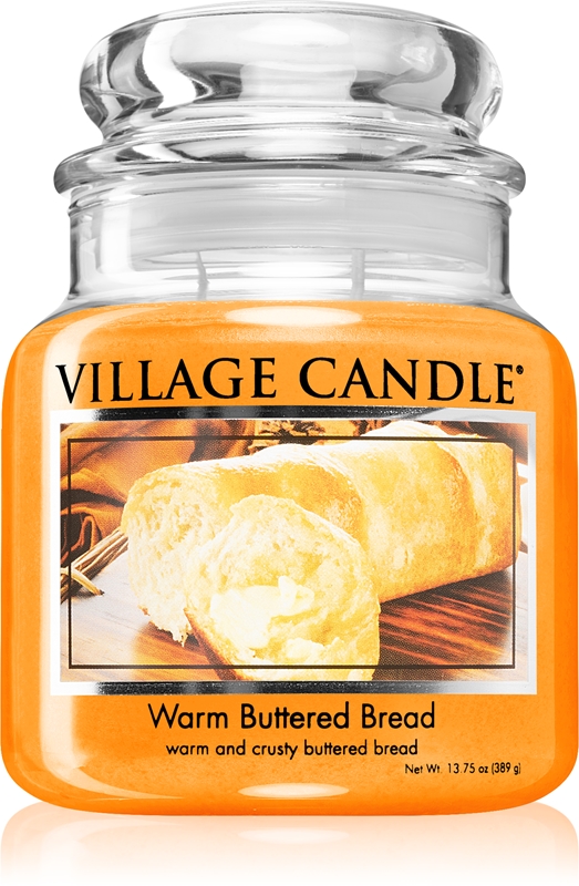 Village Candle Warm Buttered Bread scented candle (Glass Lid) | notino.ie