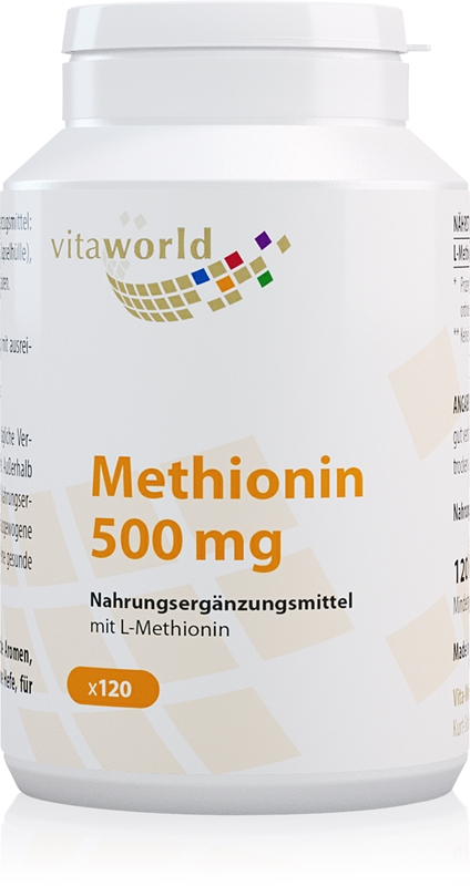 Vita World Methionin 500 mg Kapseln mit Aminosäuren | notino.ch