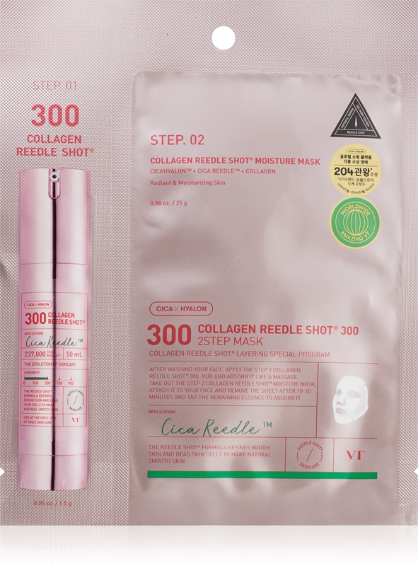 VT Cosmetics Collagen Reedle Shot 300 2 Step Mask Lifting und ...