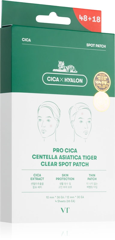 VT Cosmetics Pro Cica Centella Asiatica Tiger Clear Spot Patch patches ...