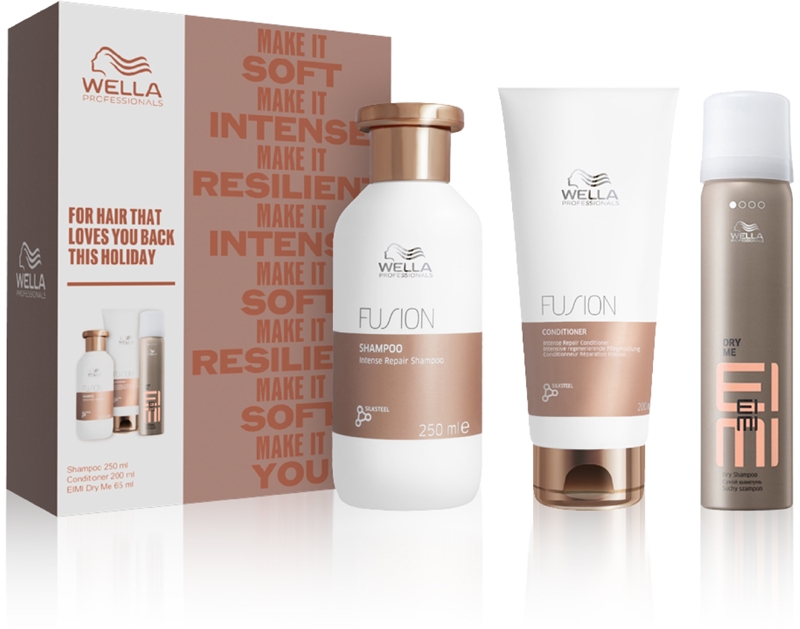 Wella Professionals Fusion gift set for damaged and colour-treated hair ...
