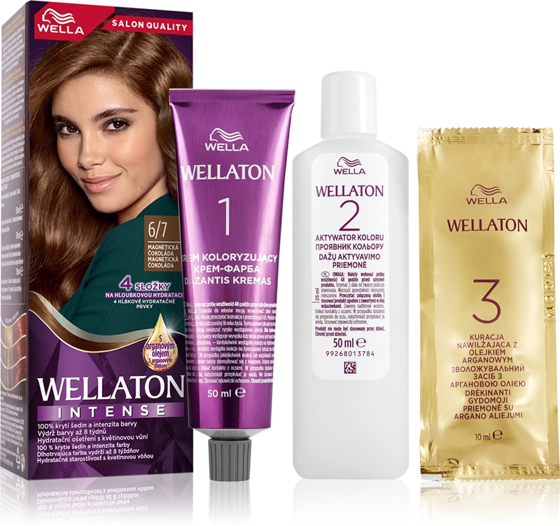 Wella Wellaton Intense tinta permanente per capelli con olio di argan ...