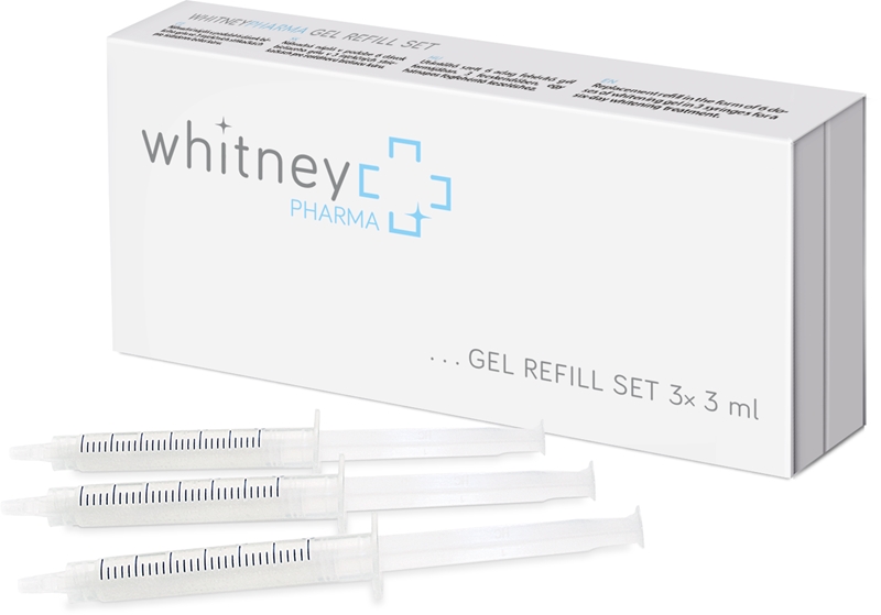 WhitneyPHARMA Gel refill set refill for gentle teeth whitening | notino.ie