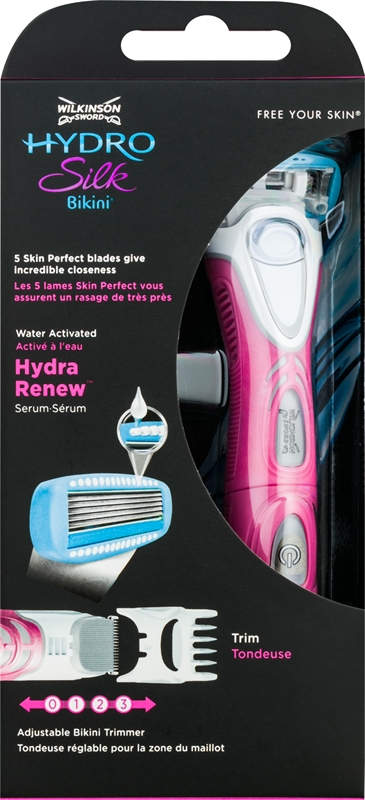 Wilkinson Sword Hydro Silk Razor + Waterproof Bikini Trimmer 2 in 1 ...