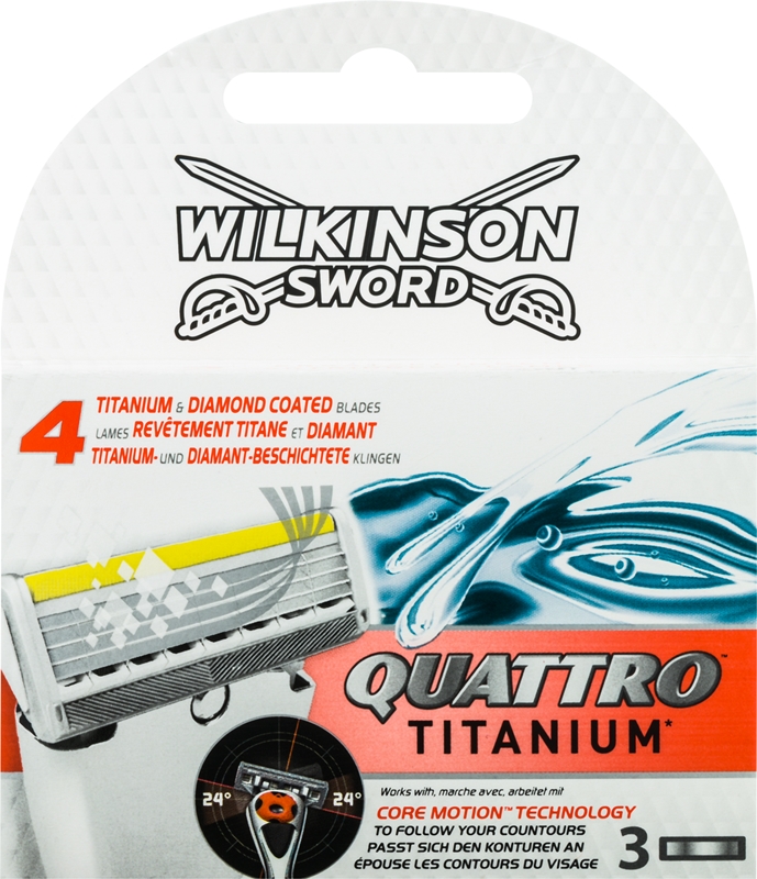 Wilkinson Sword Quattro Titanium replacement blades | notino.co.uk
