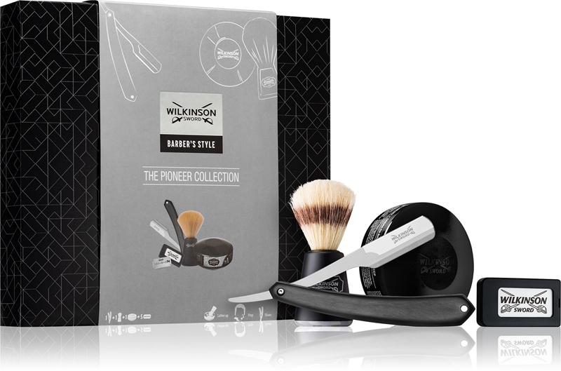 Wilkinson Sword Barbers Style Pioneer Collection shaving kit for men ...