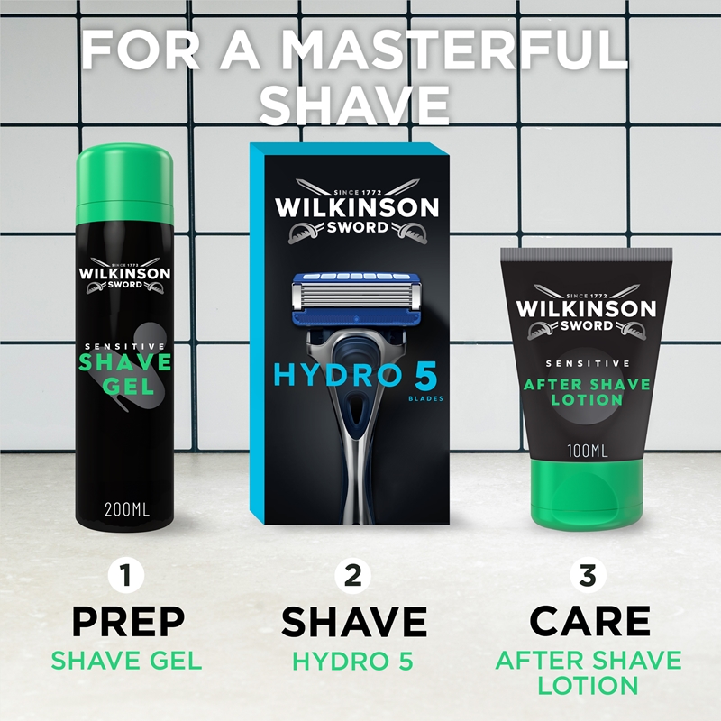 Wilkinson Sword Sensitive Shave Gel Löddrande gel för rakning för män ...