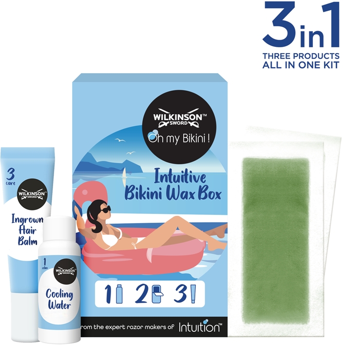 Wilkinson Sword Intuitive Bikini Wax hair-removal kit bikini line and ...