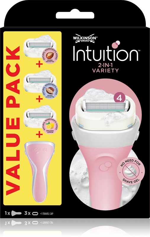 Wilkinson Sword Intuition Variety Edition Shaving Kit for women | notino.ie