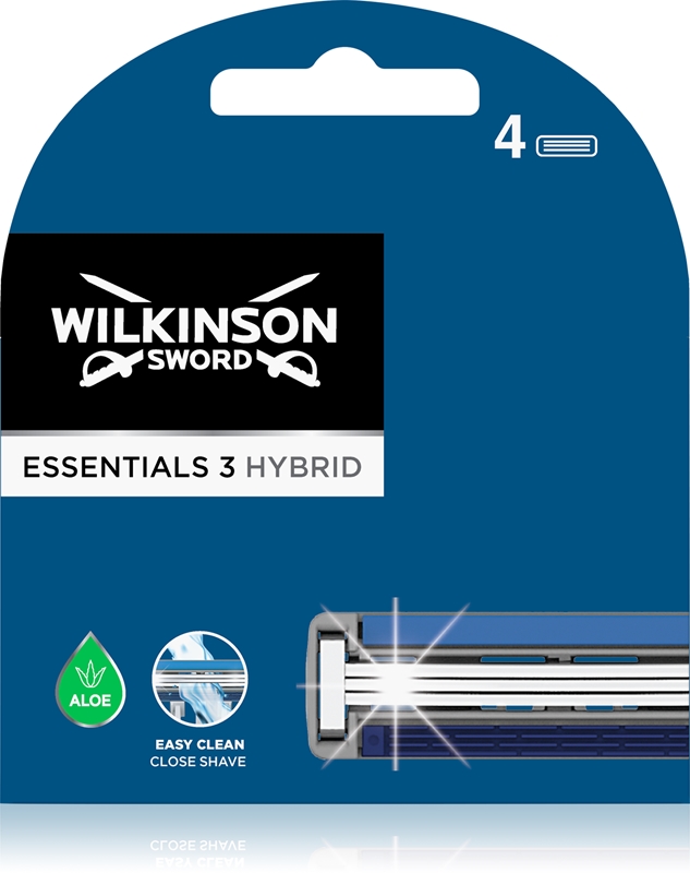 Wilkinson Sword Essentials 3 Hybrid replacement blades 4 pcs | notino.co.uk