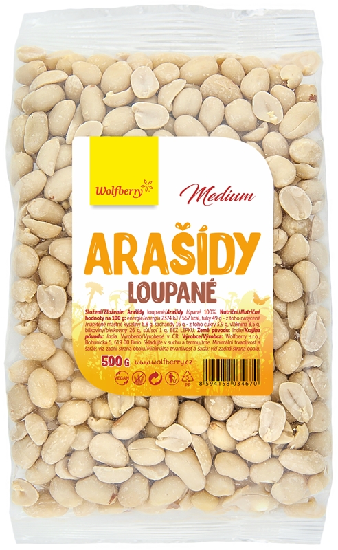 Wolfberry Arašídy loupané ořechy recenze | notino.cz